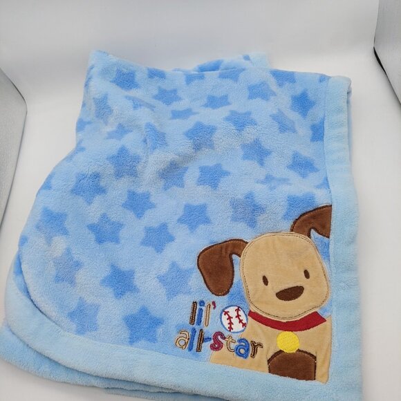 Just Born | Other | Just Born Lil All Star Puppy Dog Lovey Blanket Blue ...